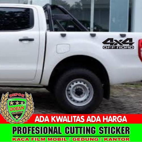Jual Cutting sticker 4x4 off road jeep navara triton strada hilux ...