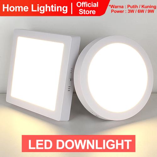 Promo COD LED PANEL LIGHT LAMPU DOWNLIGHT PANEL BULAT & KOTAK LED ...
