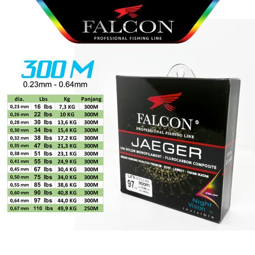 Jual Senar Pancing Falcon Jaeger 300 meter - 0.23mm 300M - Kota Medan ...