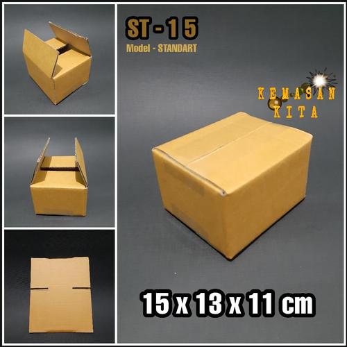 Jual KOTAK ST-15 15X13X11 CM DUS BOX POLOS STANDART PACKING AKSESORIS ...