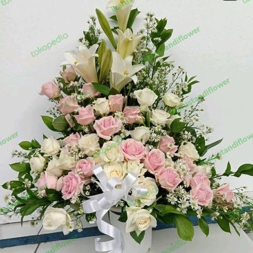 Jual rangkaian buket bunga meja karangan ( gosend) - Kab. Bandung Barat ...