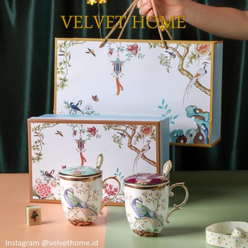Jual Hampers Gelas Mug Burung Phoenix Gift couple SET natal wedding ...