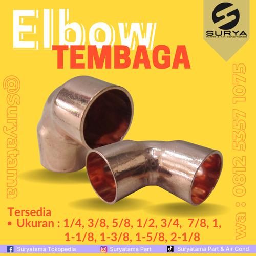 Jual Elbow Tembaga 1/4 Sampai 2-1/8 Sambungan AC/Keni Tembaga - 3/4 - Kota Makassar - SURYATAMA ...