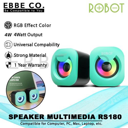 Jual ROBOT RS180 SPEAKER KOMPUTER LAPTOP MULTIMEDIA MINI PORTABLE BASS ...
