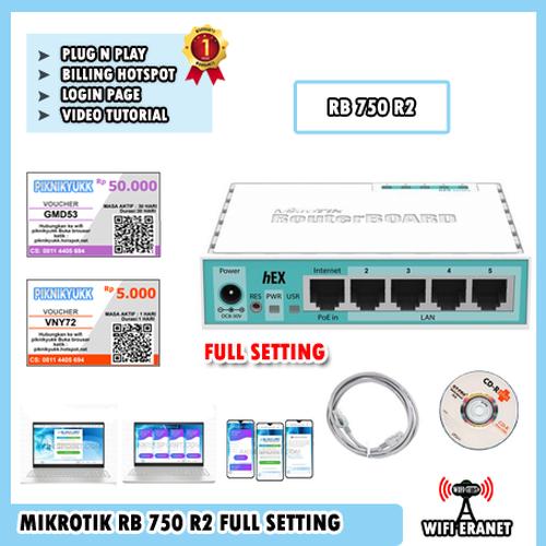 Jual Mikrotik RB750 r2 plus Setting untuk usaha RT RW NET atau WARNET ...