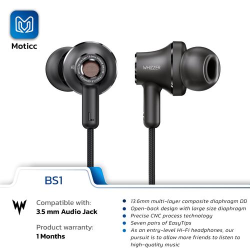 Promo Whizzer BS1 with Mic Earphone 1DD Open Back Design In Ear Monitor ...