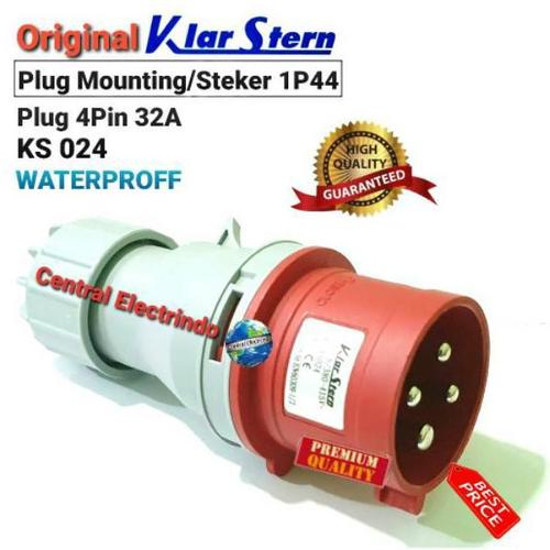 Jual Plug Mounting/Male Steker 4Pin 32A (Ks 024) Klarstern High Quality. - Jakarta Selatan ...