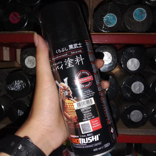 Jual Samurai Flat Black109A400 ml/Cat Semprot Samurai Hitam Dof/Pilox ...