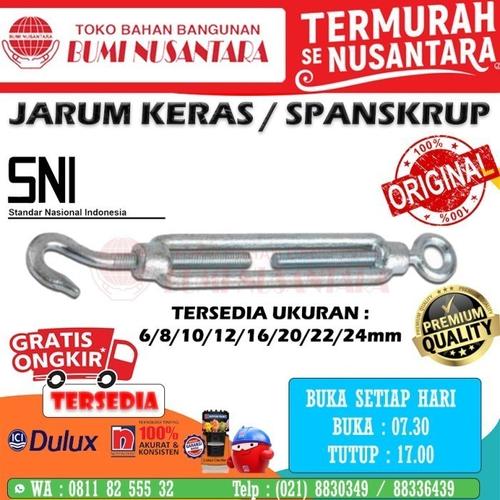 Jual Spanskrup 22mm Jarum Keras ukuran M22 Turnbuckle Span Skrup Span ...