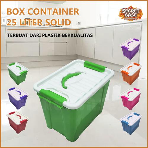 Jual BOX CONTAINER 25 LITER (SOLID) - Box Serbaguna 25L - Random, Solid ...