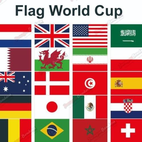 Jual 32 Bendera Negara Peserta Piala Dunia World Cup 2022 - Kota ...