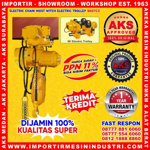 Jual Katrol Listrik Elektrik Chain Hoist Electric 2 Ton 3 m - AKS ...