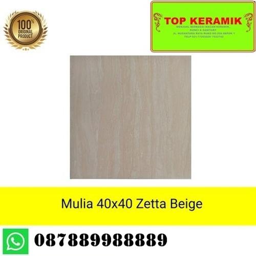 Jual Keramik Lantai Mulia 40x40 Zetta Beige/Grey KW1 - Kota Depok - Top ...