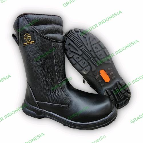 Jual SEPATU SAFETY KING GRADER SEPATU KULIT BOOTS UJUNG BESI ORIGINAL ...
