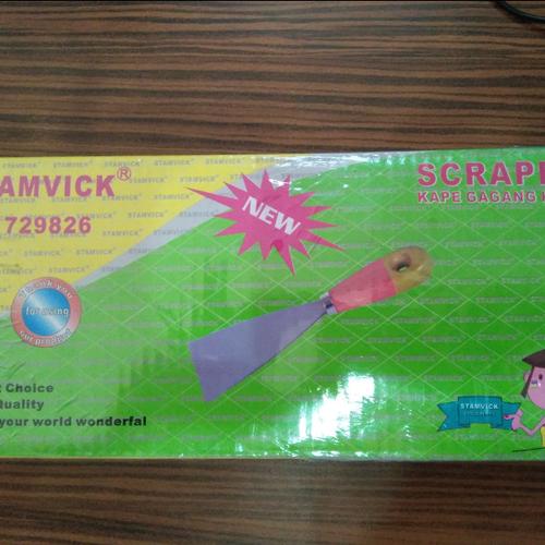 Jual KAPE KAYU STAMVICK 3”/PISAU DEMPUL/KAPE TEMBOK/KAPE KAYU GAGANG ...