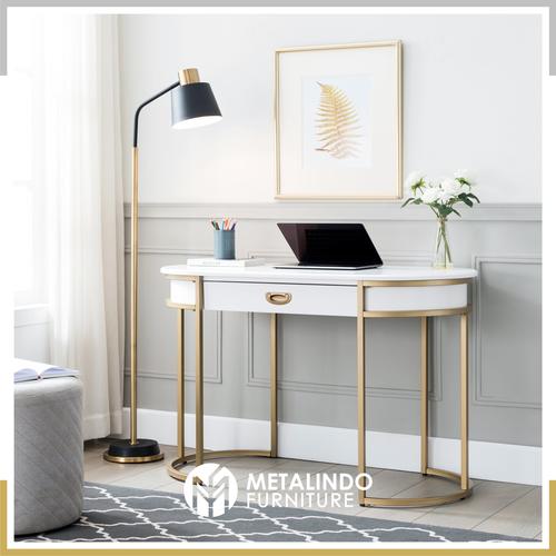 Jual meja laptop minimalis stand monitor, meja kerja rangka stainless ...