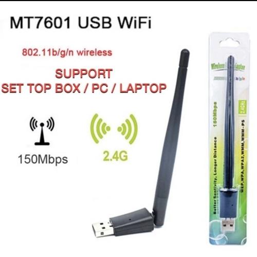 Jual USB WIFI DONGLE MT 7601 UNTUK SET TOP BOX DVB T2 PENANGKAP WIFI INTERN - MINI USB MT7601 ...