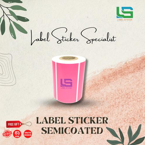 Jual STICKER LABEL BARCODE 60x30 MM THERMAL - Merah Muda - Jakarta ...