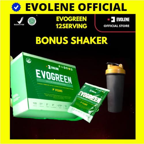 Promo EVOGREEN 1 BOX ISI 12 BY EVOLENE BPOM VEGAN PROTEIN EVO GREEN ...