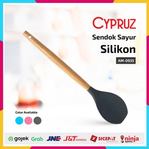 Jual Cypruz AM-0935 Spatula Sendok Sayur Serving Spoon Silicone Food ...