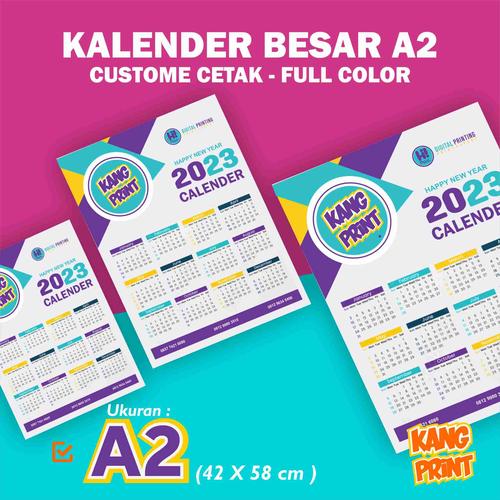 Jual Kalender Dinding Besar A2 Custom Cetak - 1000 LEMBAR, MATA ITIK ...