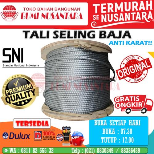 Jual Tali Kawat Baja 10mm Seling Baja 10mm Sling Baja 10mm Wire Rope ...