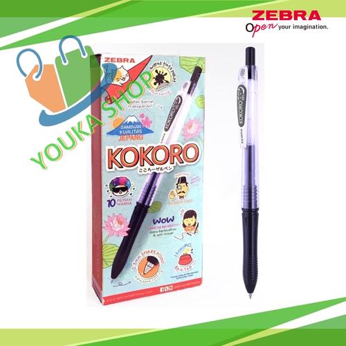 Jual Pulpen Gel Zebra Kokoro Black Hitam, 0.5 Tinta Hitam per pcs ...