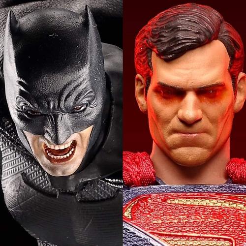 Jual Custom Pre Order HS Batman Superman by Cave Collector Mafex Mezco ...