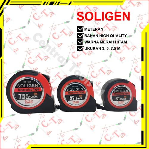 Jual Meteran Tukang Soligen Alat Ukur Body Karet 3M 5M 7.5M Measuring ...
