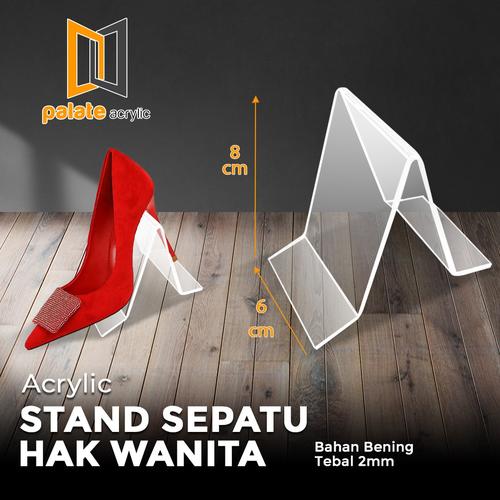 Jual AKRILIK STAND SEPATU / ACRYLIC DISPLAY STAND SEPATU HAK WANITA ...