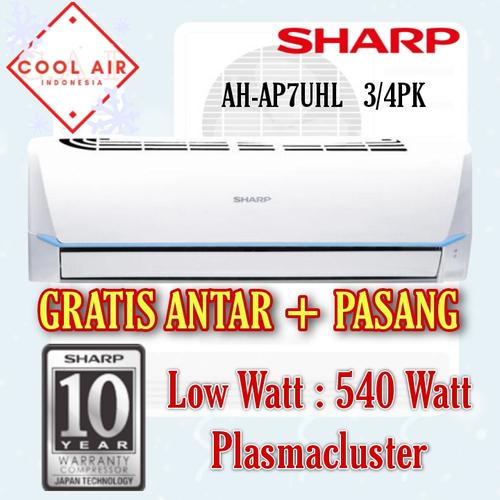 Jual AC SHARP 3/4PK AH-AP7UHL LOW WATT - UNIT ONLY - Jakarta Selatan - Cool Air Indonesia ...