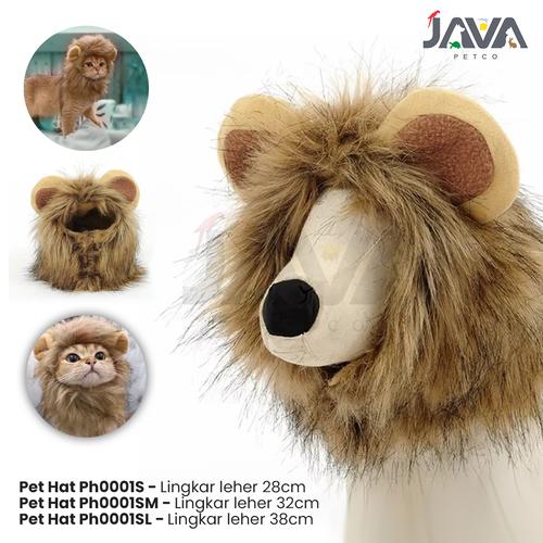 Jual Kostum Kucing Anjing Model Wig Rambut Singa Topi Cat Lion Hair ...