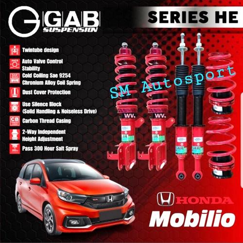 Jual GAB HE Serie Shock Coilover Shockbreaker HONDA Mobilio Brio Freed ...