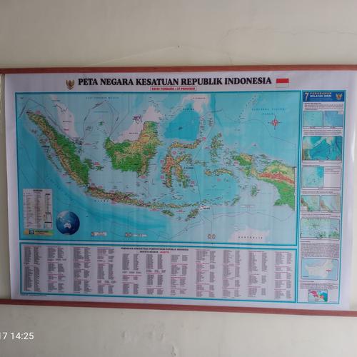 Jual Peta Bingkai Indonesia / NKRI ukuran 2x1m - Kota Surabaya - CV MAS ...