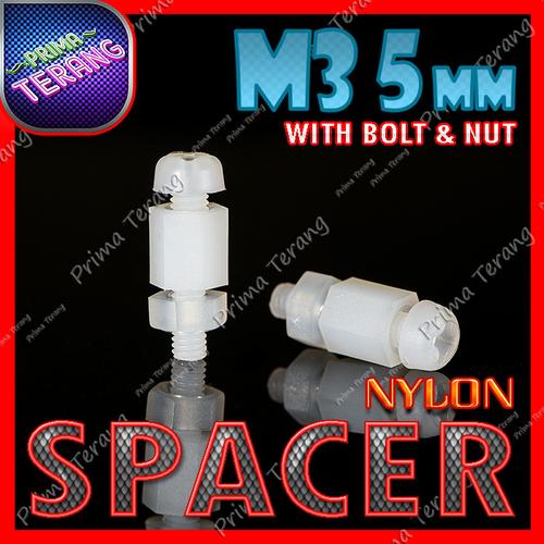 Jual Spacer 0.5 Cm 0.5cm 0,5 Cm 0,5cm Nylon Male Female + Mur Baut M3 ...