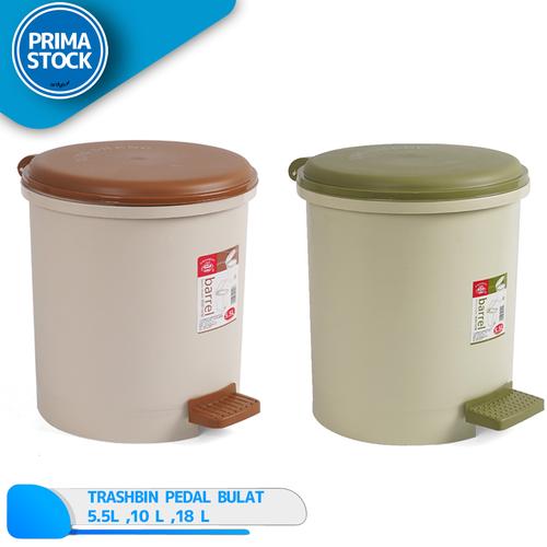 Jual TEMPAT TONG SAMPAH PEDAL BULAT INJAK 5 10 18 L LITER MINIMALIS MODERN - 18L, Hijau - Kota ...