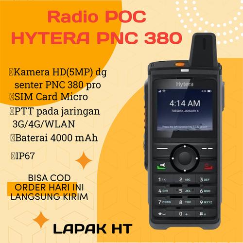 Jual HT POC Hytera PNC380 4G Wifi GPS NFC IP67 Camera Garansi Resmi ...