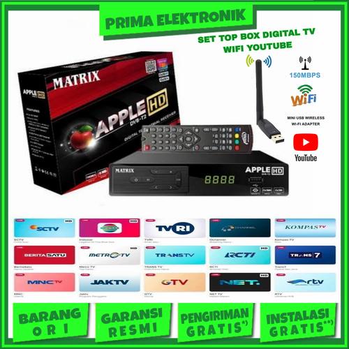 Jual STB Set Top Box Tv Digital Tv Matrix Apple Polytron Luby Akari ...