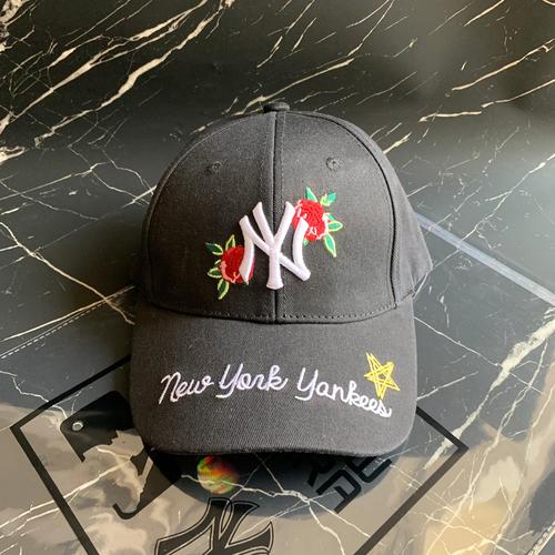Jual Topi Baseball MLB New York Yankes Full Black Font Flower Original ...