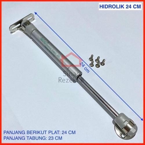 Jual Hidrolik 24 cm 80 N / 8 kg Gas Spring Pintu Lemari Kitchen Set Jok ...