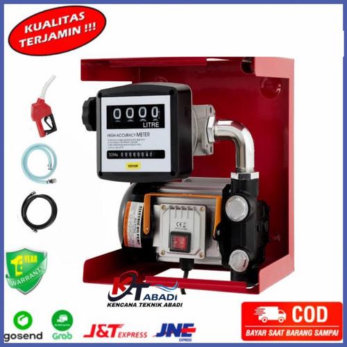 Jual Flow meter transfer pump set diesel AC 220V diesel fuel transfer ...