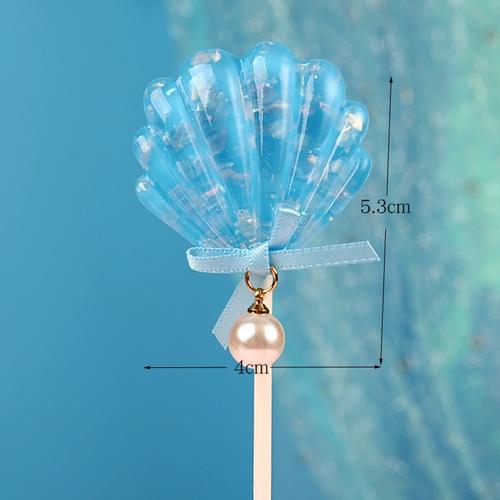Jual CCM15 Cake Topper 3D Cangkang Mutiara Pearl Shell Mermaid Ekor ...