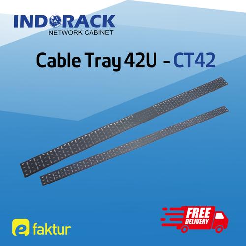 Jual Indorack Accesories Cable Tray 42U Rack Server Cable Management ...