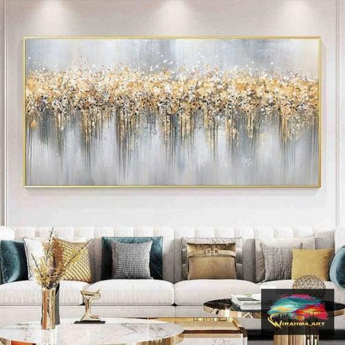 Jual lukisan abstrak modern texture timbul hiasan dinding rumah - plus ...