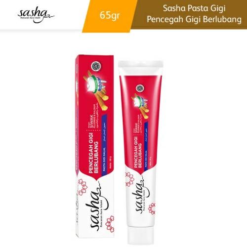 Jual Sasha Pasta Gigi Toothpaste Pencegah Gigi Berlubang 65gr - Jakarta ...