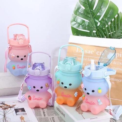 Jual BOTOL VIRAL BONEKA BEAR GRADASI STIKER 2D BOTOL MINUM ANAK SD TK ...