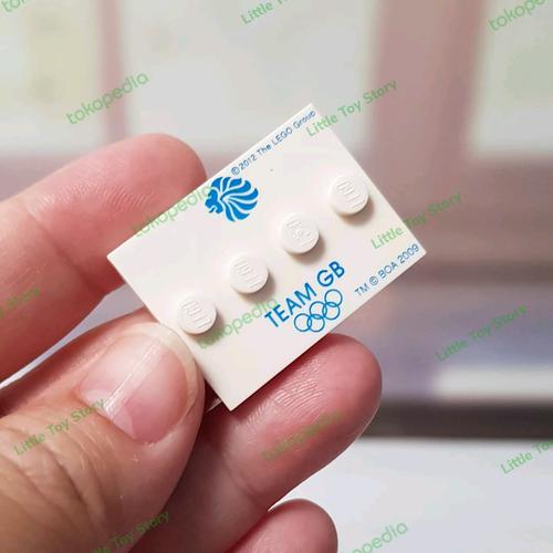 Jual LEGO PART WHITE TILE MODIFIED 3X4 WITH TEAM GB AND OLYMPIC RINGS ...
