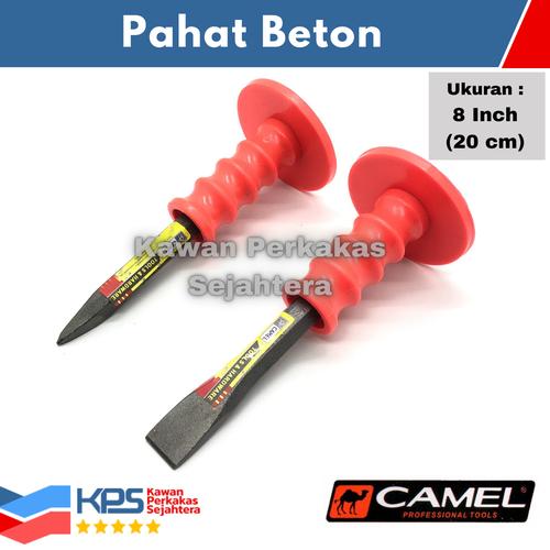 Jual CAMEL Pahat Beton Topi Rata Lancip 8" Inch (20 cm) Gagang Bulat ...