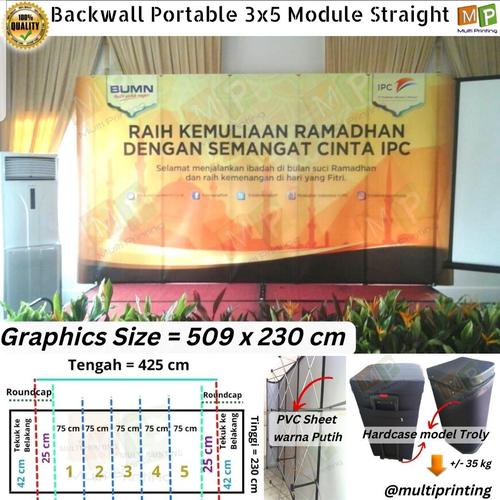 Jual Backwall Portable 3x5-Backdrop Portable 3x5-Nomadic Backwall-Backwall - 1 SET +Tas Ori ...