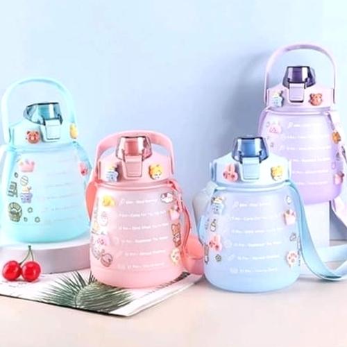 Jual BOTOL VIRAL 1.3LITER BOTOL GEMOY GRADASI OMBRE MOTIVASI STIKER 3D ...